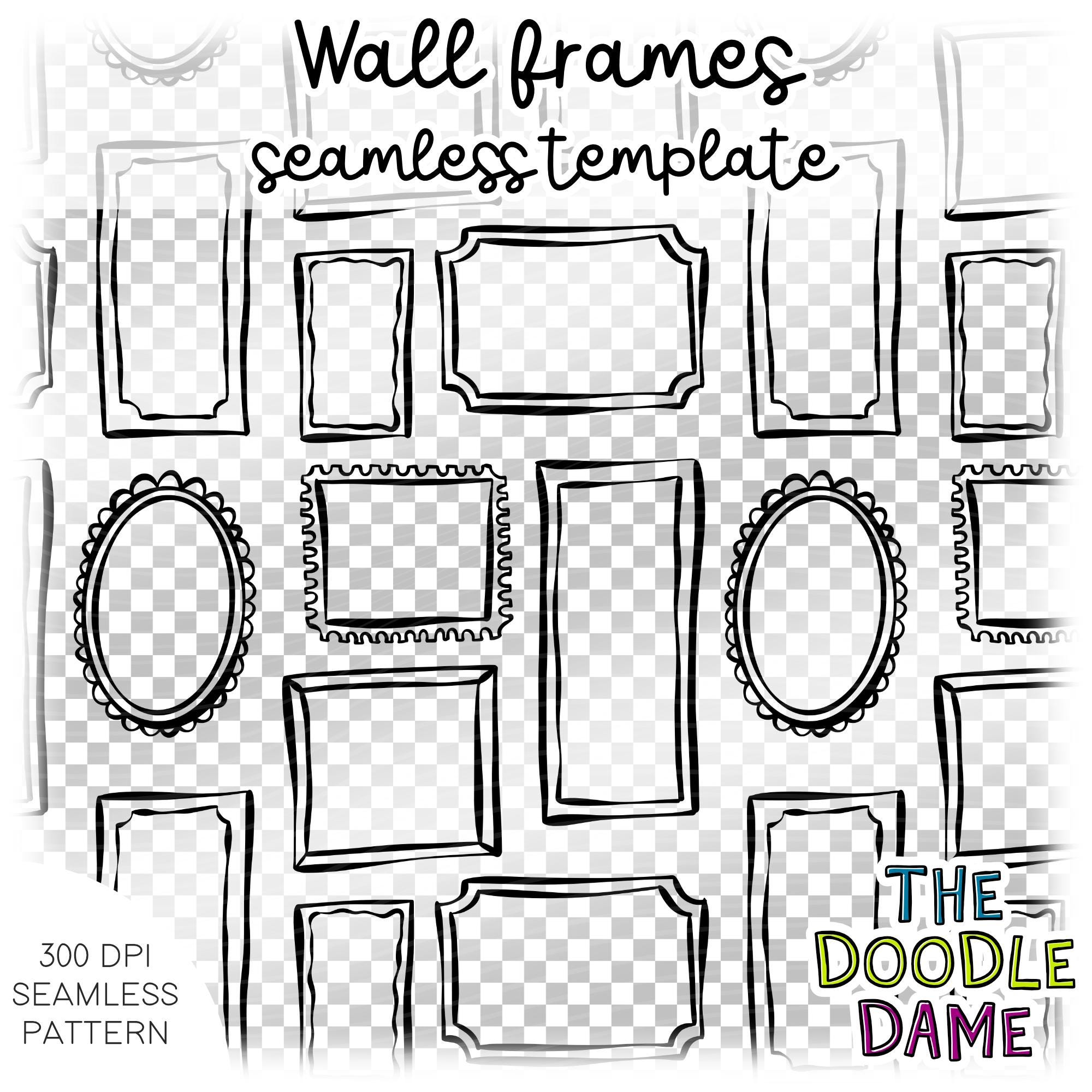 Create Your Own Seamless Wall Picture Frame Design Transparent Frame ...