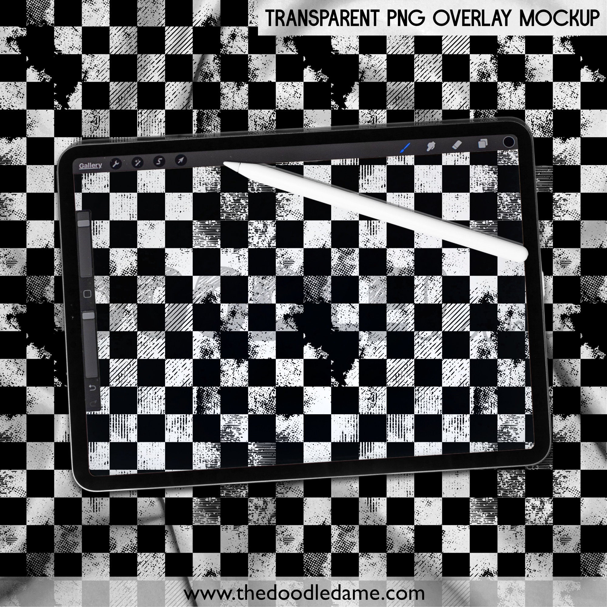 Transparent PNG Overlay Mockup of iPad on Fabric - Basic Mockup - Canva ...