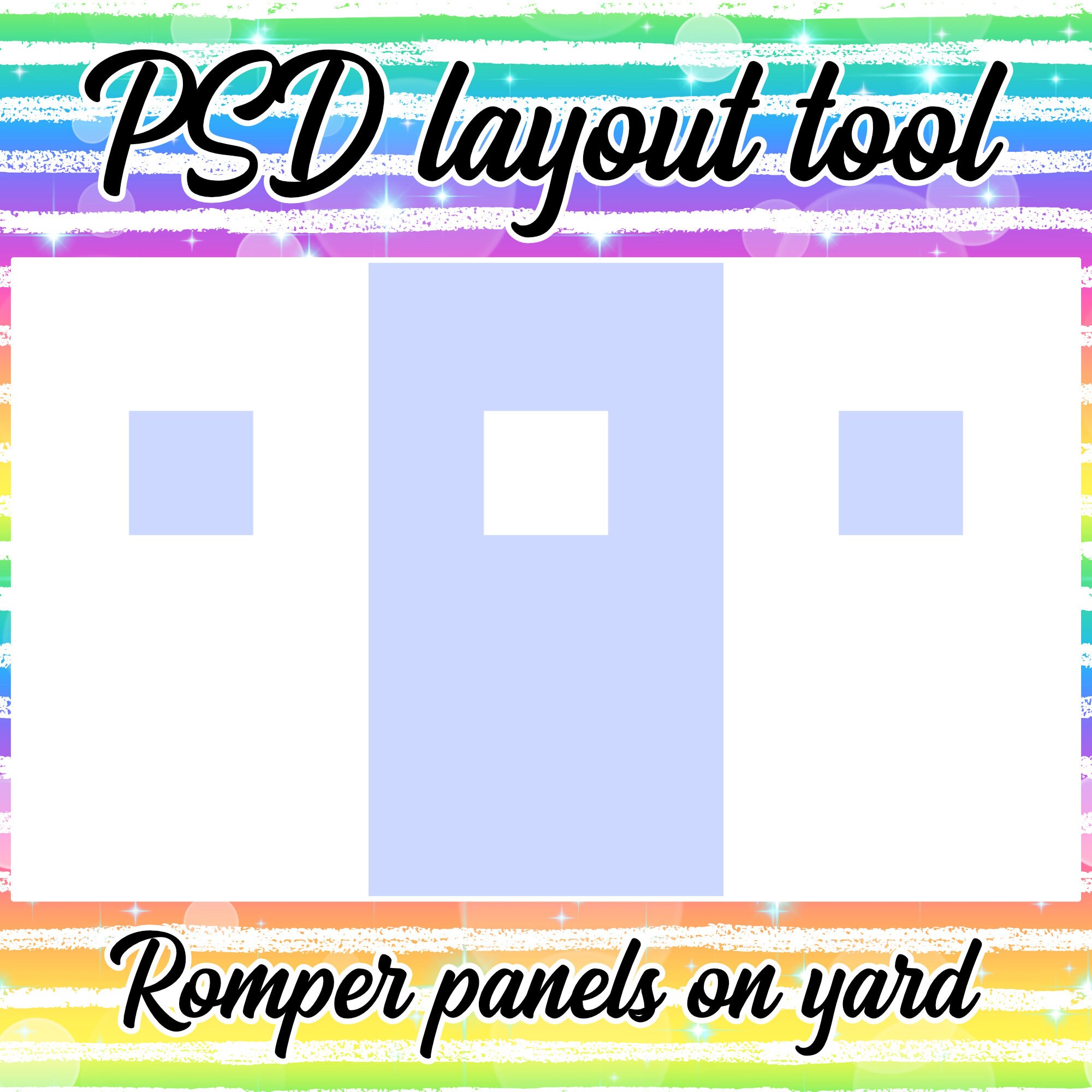 PSD Yard Layout File With Romper Panels. Layout Template for Photoshop ...