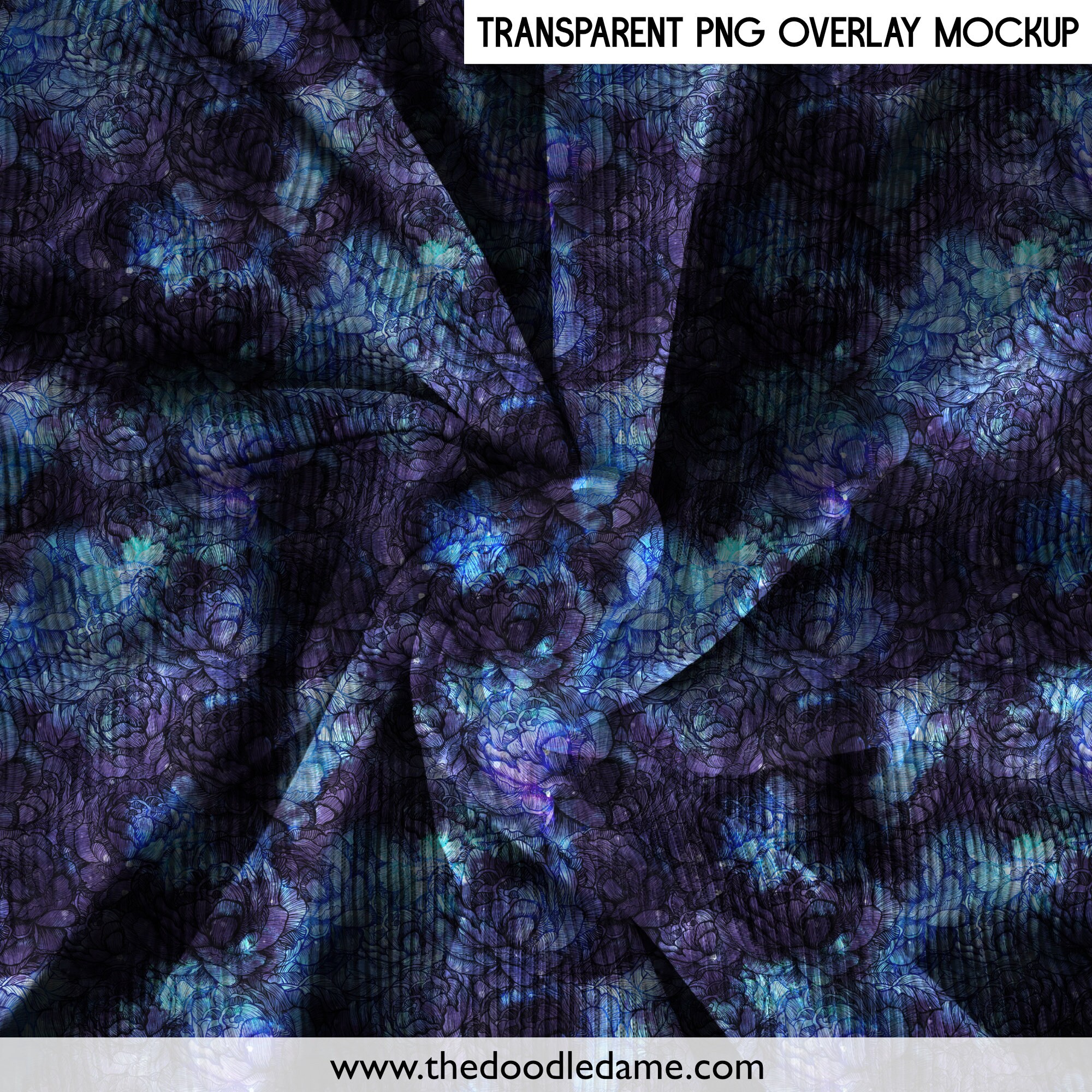 Transparent PNG Overlay Mockup of Twisted Fabric Rib Knit Bullet Fleece ...