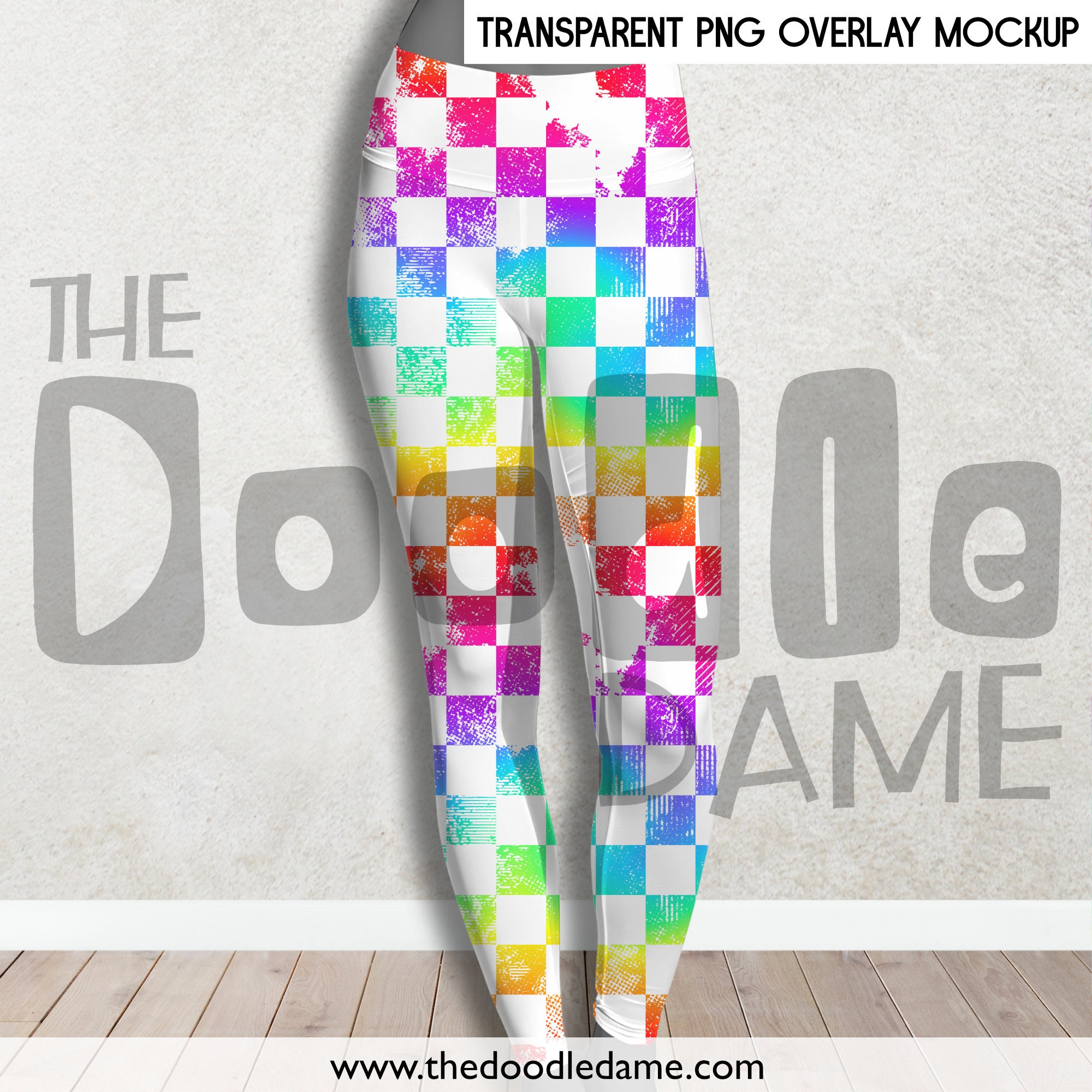 Transparent PNG Overlay Mockup of Leggings on a Dark Grey Mannequin ...