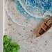 Rectangle Framed Coastal Resin Art, Seaside Epoxy Resin Wall Decor ...