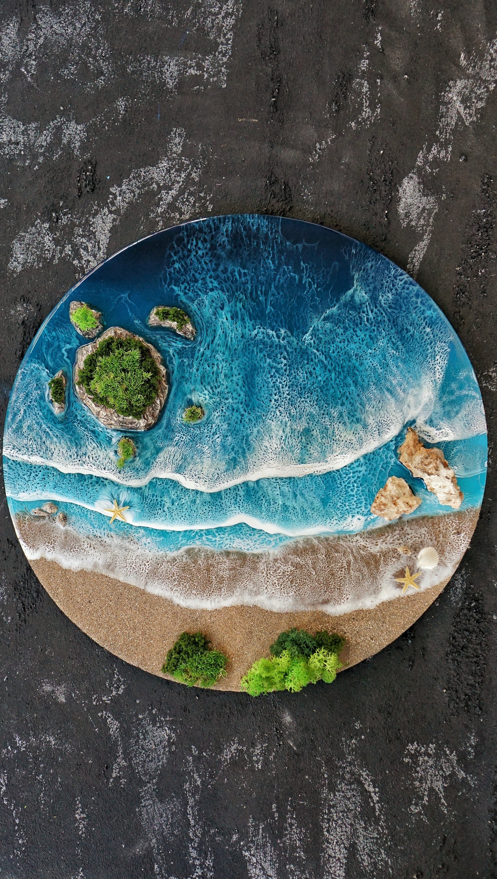 15.8 Sea Turtle Island Ocean Themed Resin Art Beach - Etsy