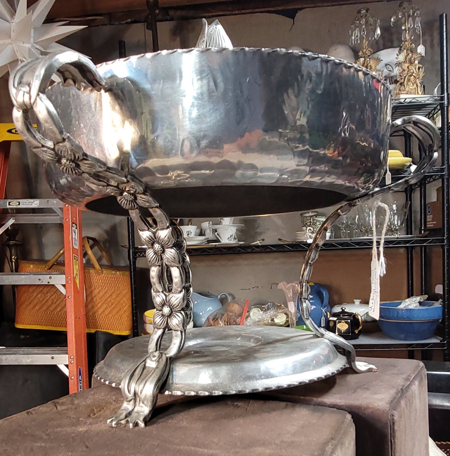 1940's, Rodney Kent Hand Wrought Aluminum Chafing Dish Stand - Etsy