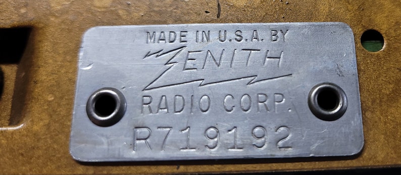 1938 Zenith Tube Radio Model 5R-312 Art Deco Bakelite - Etsy