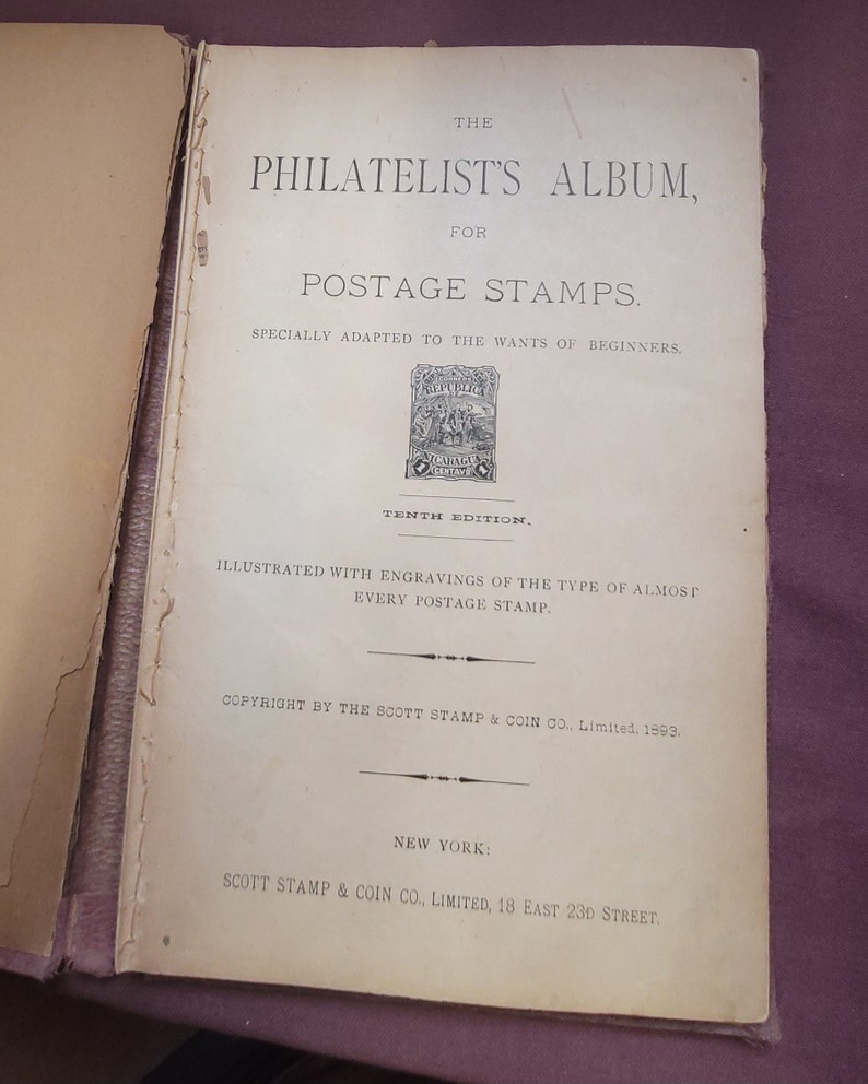 1893, Philatelist Album for Postage Stamps, Scott Stamp and Coin New ...