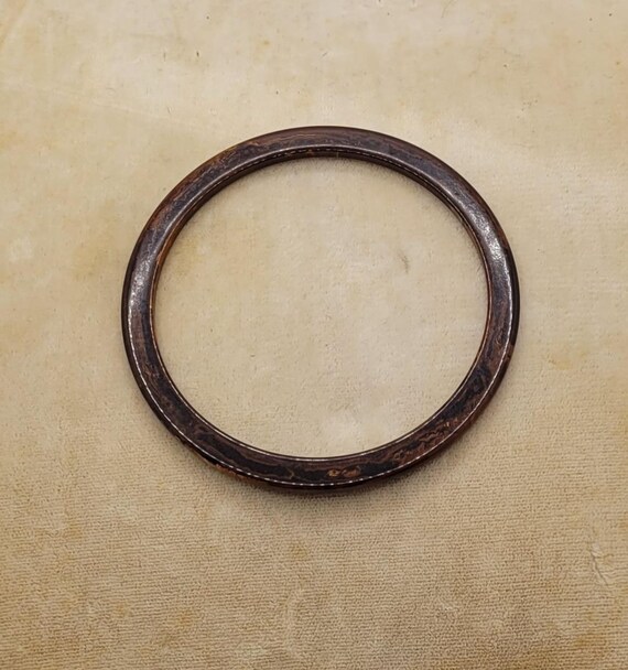 1930s Catalin Bakelite Brown and Tan swirled bangle, … - Gem