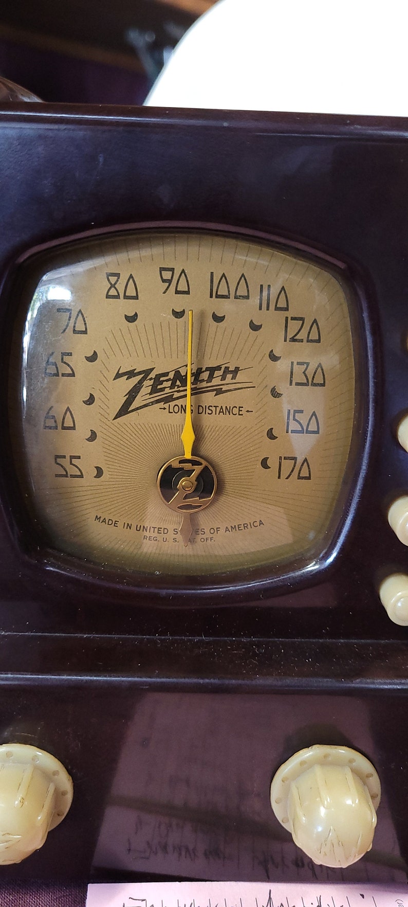 1938 Zenith Tube Radio Model 5R-312 Art Deco Bakelite - Etsy