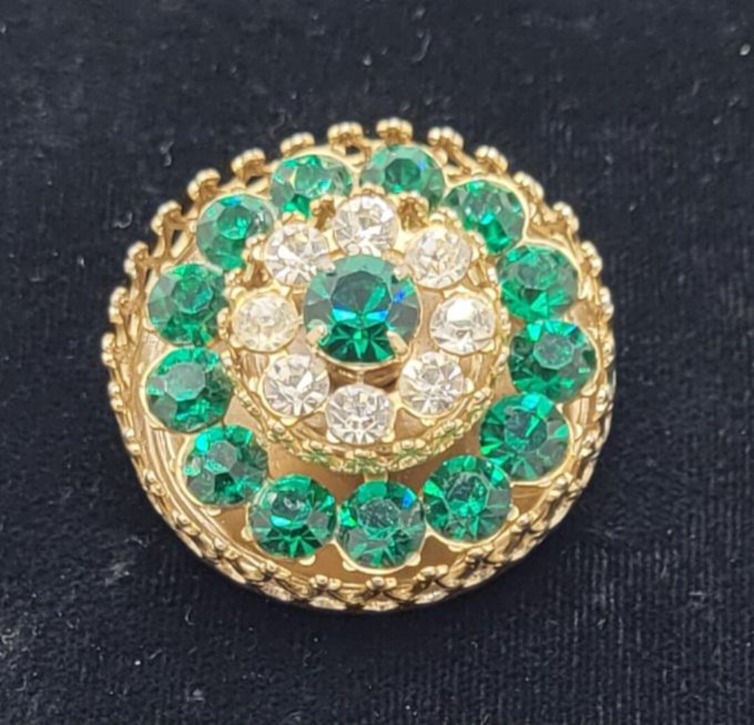 Unusual 1960s Coro Triple Layered Brooch Kind of Princess Style - Etsy