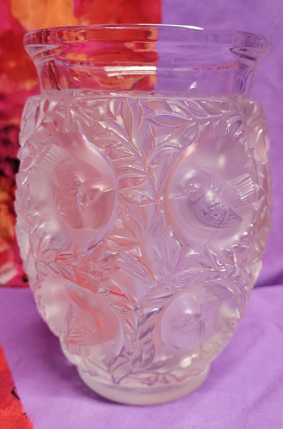 1994 Lalique Bagatelle Vase - Etsy