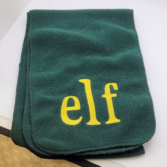 Will Ferrell's Elf, movie scarf with gold embroidery - Gem