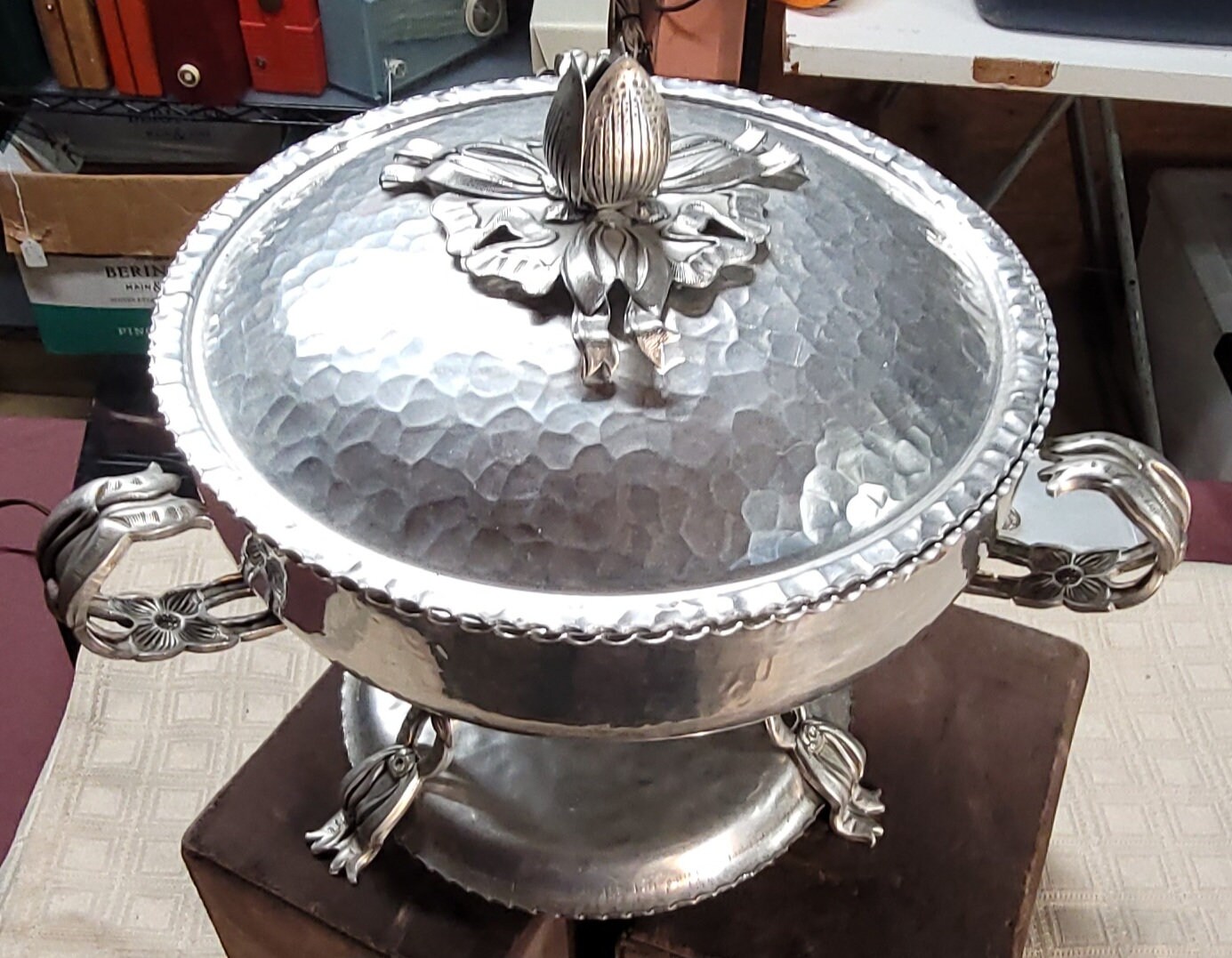 1940's, Rodney Kent Hand Wrought Aluminum Chafing Dish Stand - Etsy