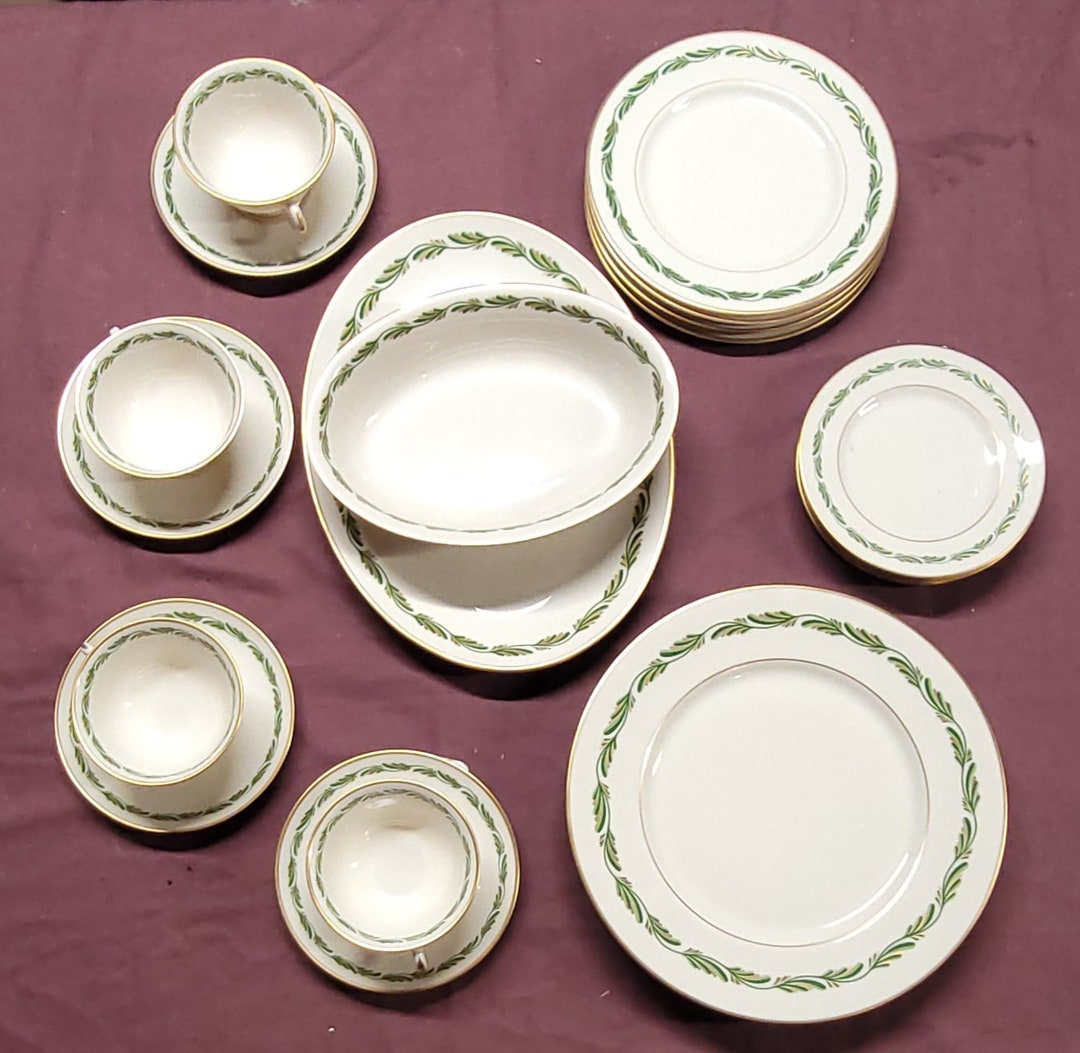1950s Franciscan Masterpiece China, Arcadia Green Lunch Set - Etsy