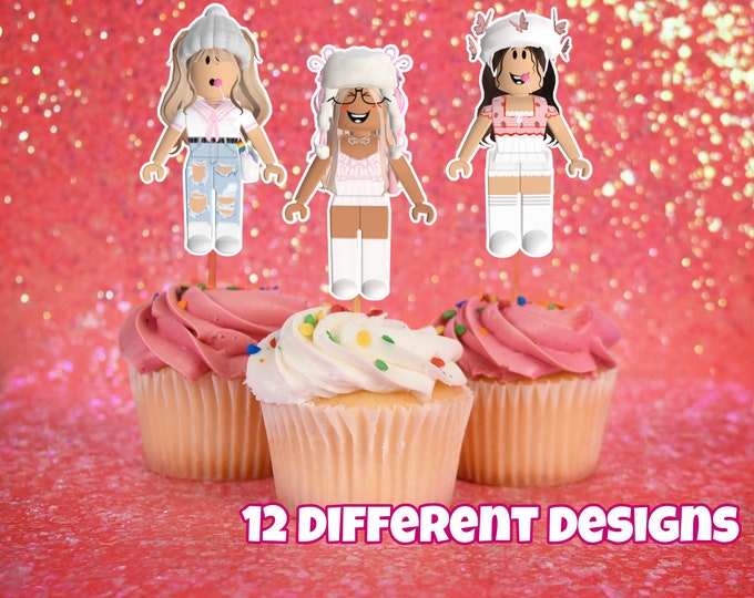 ROBLOX Girls Printables, Roblox Girl Party, Roblox Party Supplies ...