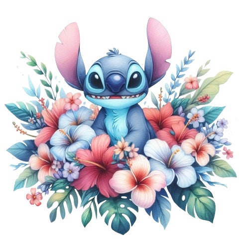 Stitch PNG Set of 9 Adorable Stitch Pngs Instant Download Digital ...