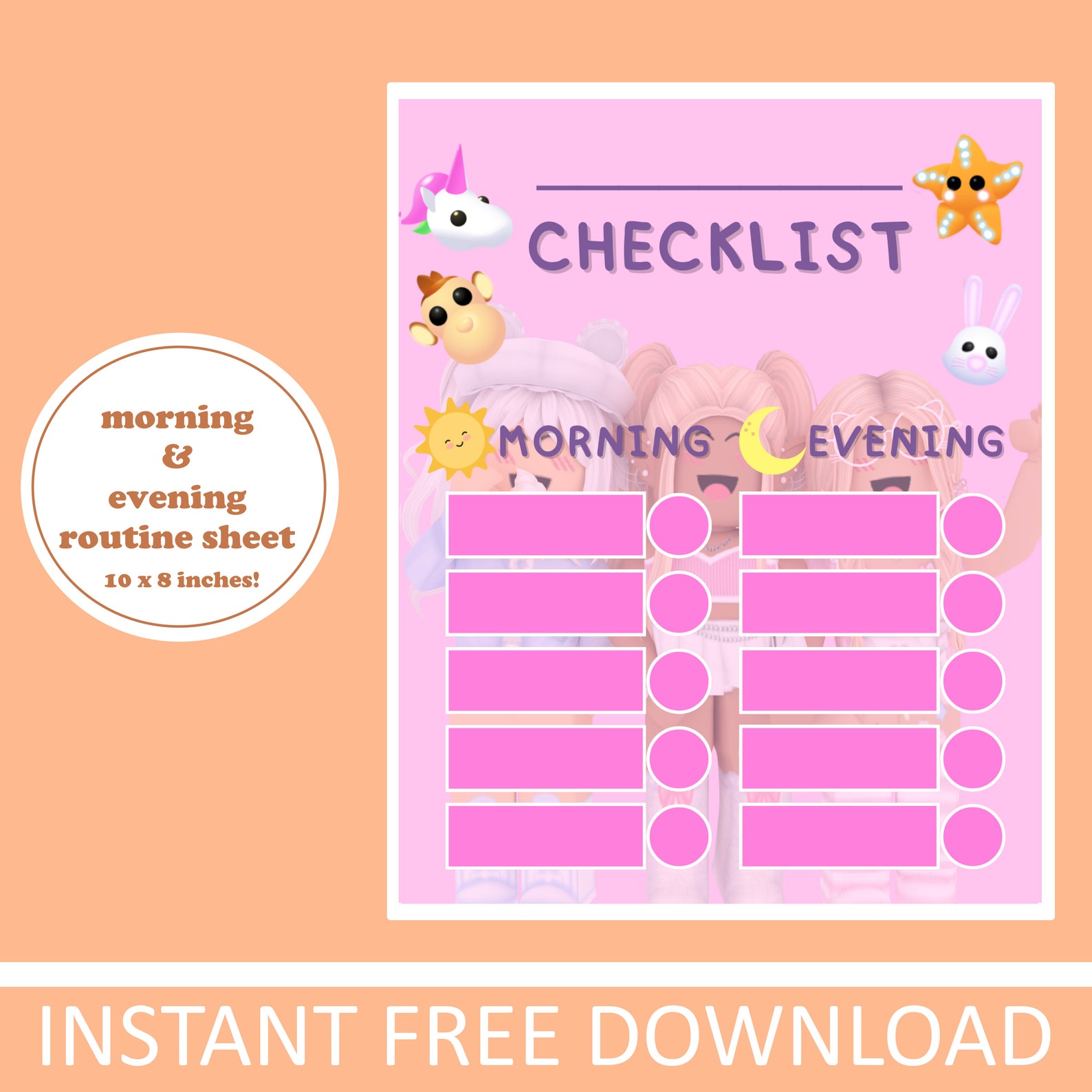 Roblox Reward Chart Roblox Behavior Chart Roblox PNG - Etsy
