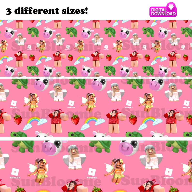 Seamless Roblox Girls Pattern Designed for Paper, Scrap Booking, Fabric ...
