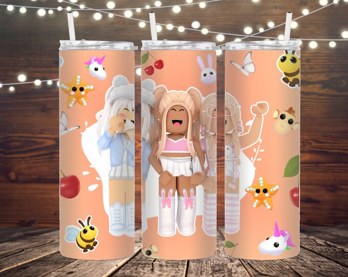 Roblox Girls Tumbler Seamless Sublimation Design Download - Etsy