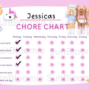 Roblox Reward Chart Roblox Behavior Chart Roblox PNG Roblox SVG Roblox ...