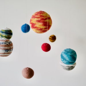 Crochet Solar System Mobile - Etsy