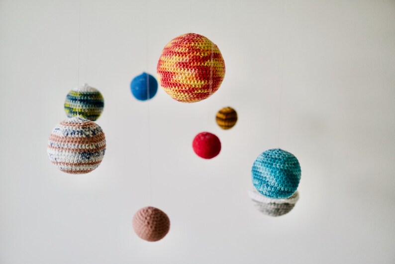 Crochet Solar System Mobile - Etsy