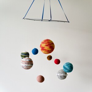Crochet Solar System Mobile - Etsy