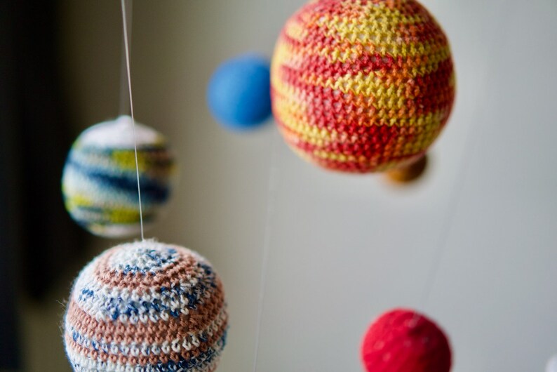 Crochet Solar System Mobile - Etsy