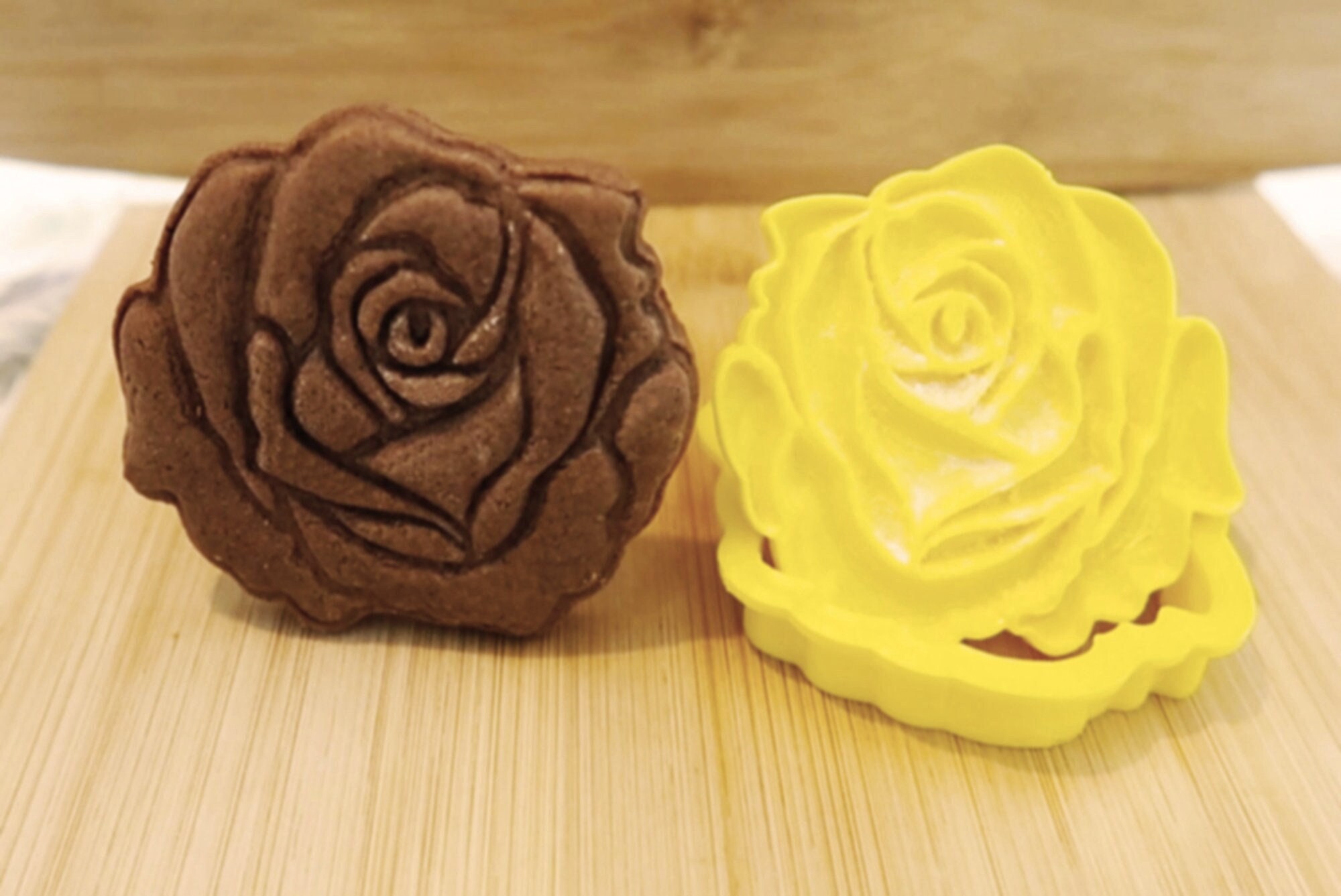 Rose Springerle Easy to Work With Cookie Mould Stamp Cookie Cutter/clay ...