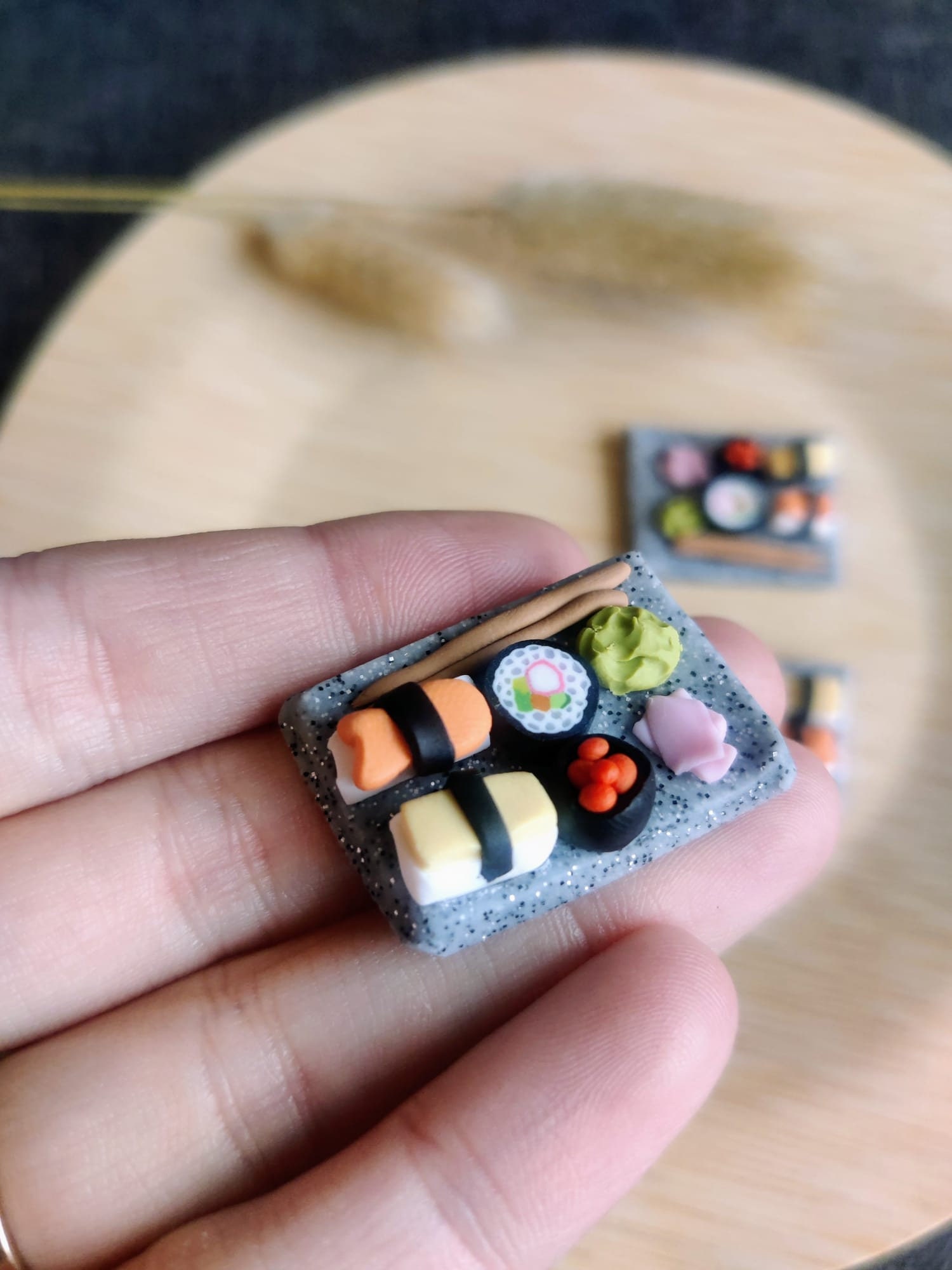 Sushi Magnet Platter Clay Cute Unique Gift Original | Etsy