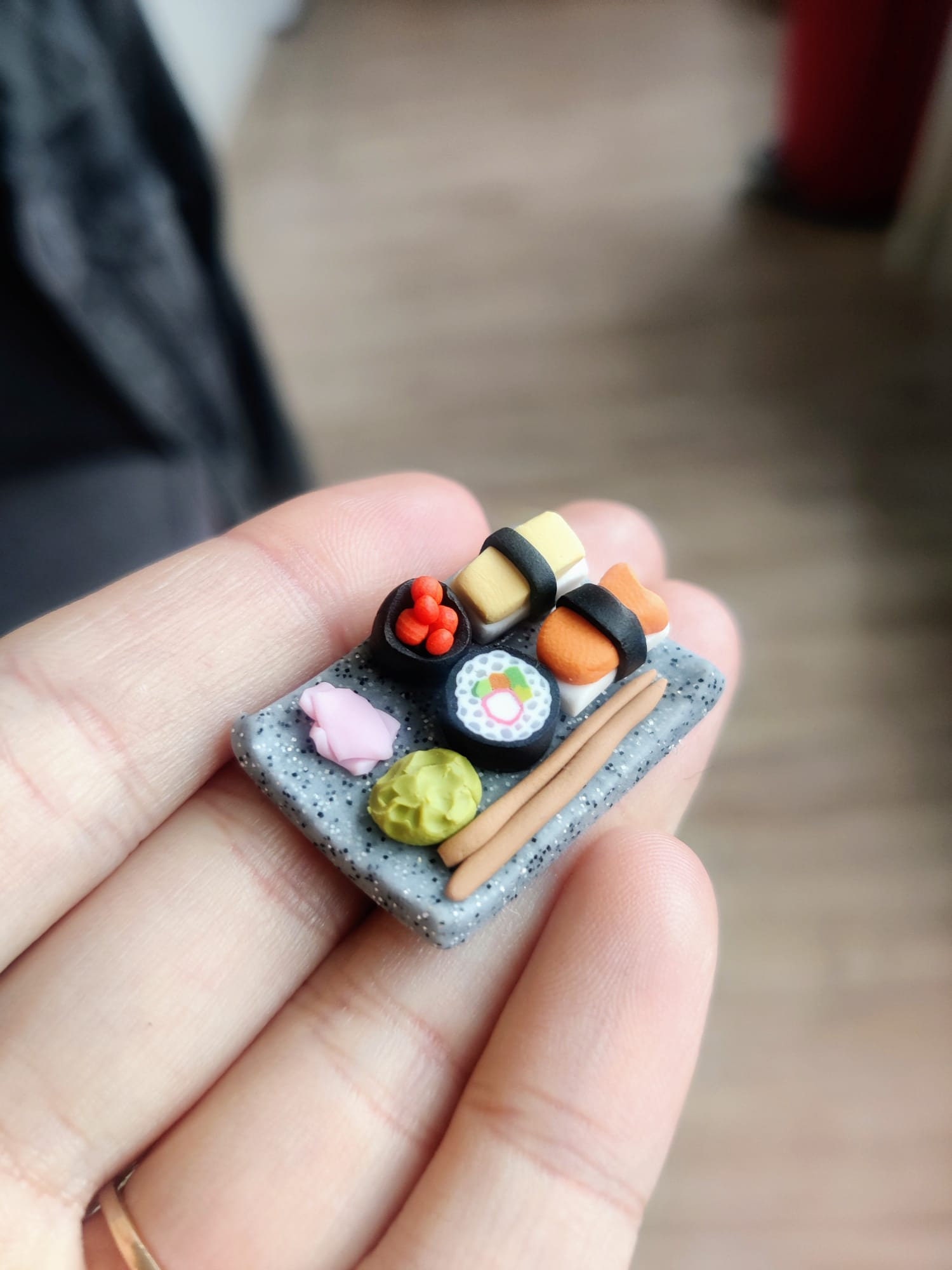 Sushi Magnet Platter Clay Cute Unique Gift Original | Etsy