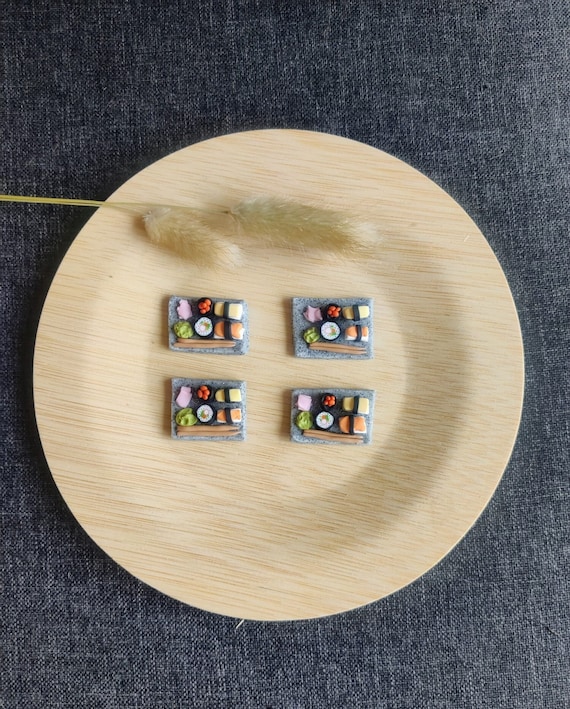 Sushi Magnet Platter Clay Cute Unique Gift Original | Etsy