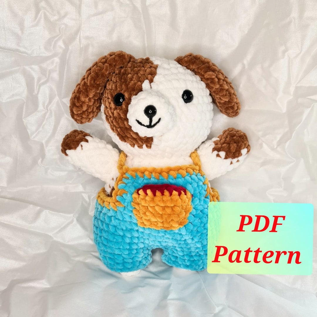 Crochet Pattern Chubby Dog Dog Plushie Amigurimi Dog - Etsy