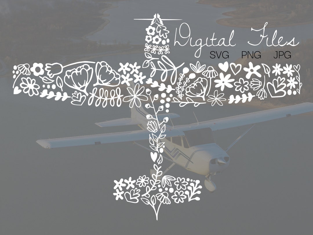 Floral C172 Aircraft Digital Download - Etsy