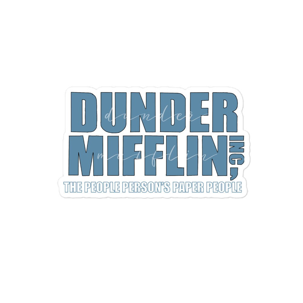 Dunder Mifflin Logo Sticker - Etsy