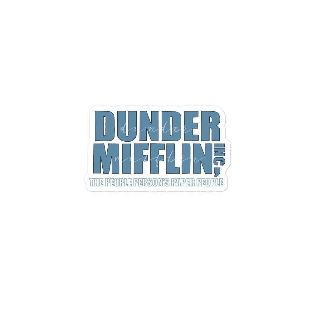 Dunder Mifflin Logo Sticker - Etsy