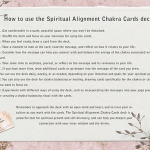Chakra Oracle Card for Spiritual Growth | Digital Printable 90 Messages ...