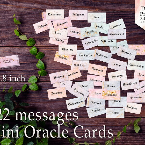 Mini Oracle Deck - Etsy
