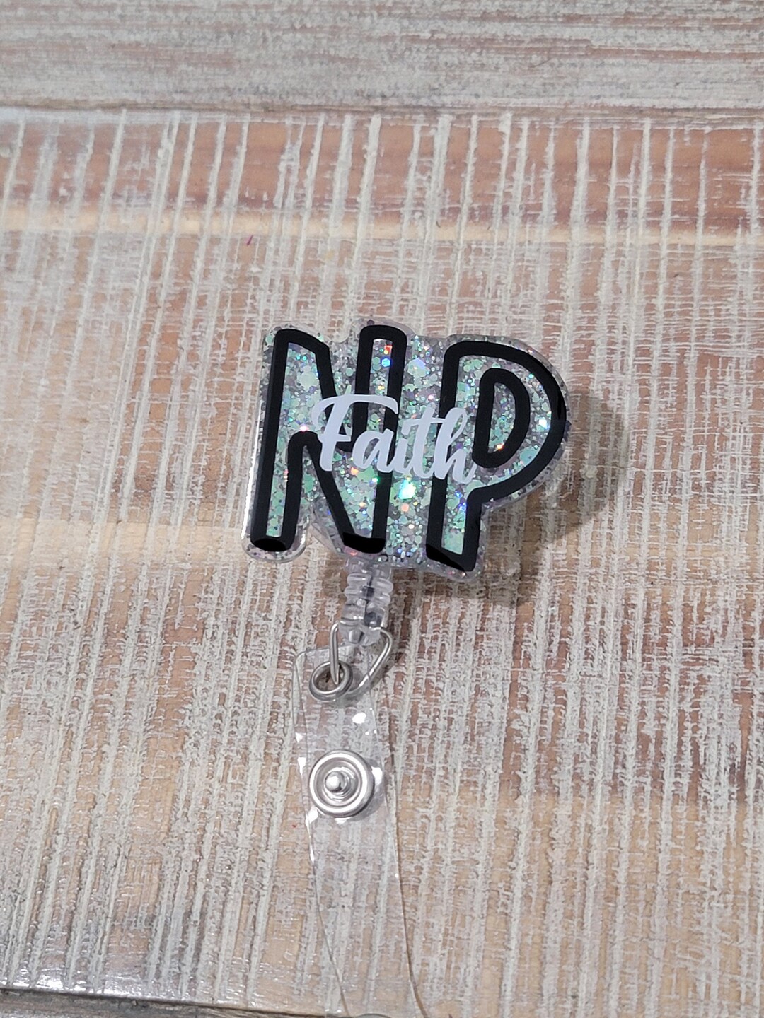 Personalized Nurse Practitioner Badge Reel, Personalized Gift for Nurse ...