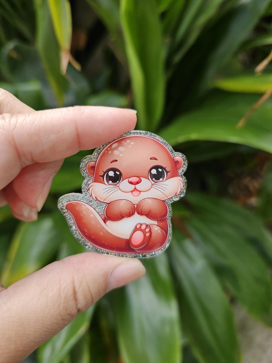 Otter Badge Reel Name Tag Holder ID Tag Clip, Gift for Healthcare ...