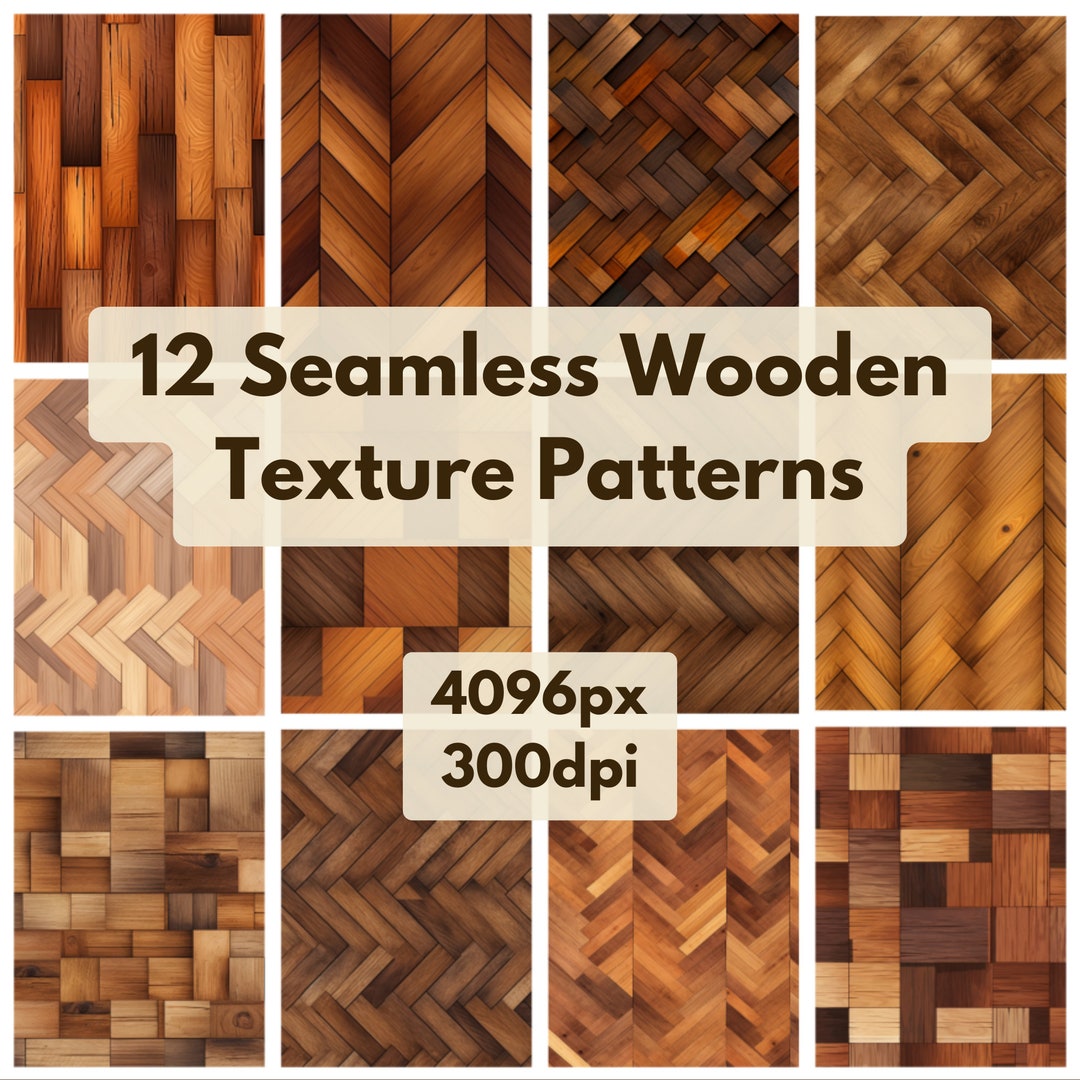 12 Wooden Texture Seamless Patterns Repeatable Design 4096px 300dpi - Etsy