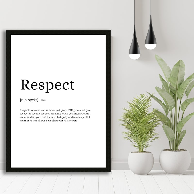 Respect Poster - Etsy