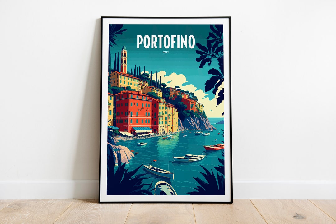 Portofino | Portofino Poster | Portofino Print | Italian Riviera ...