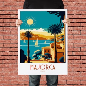 Majorca Travel Print Wall Art Majorca Wall Hanging Home Decoration ...