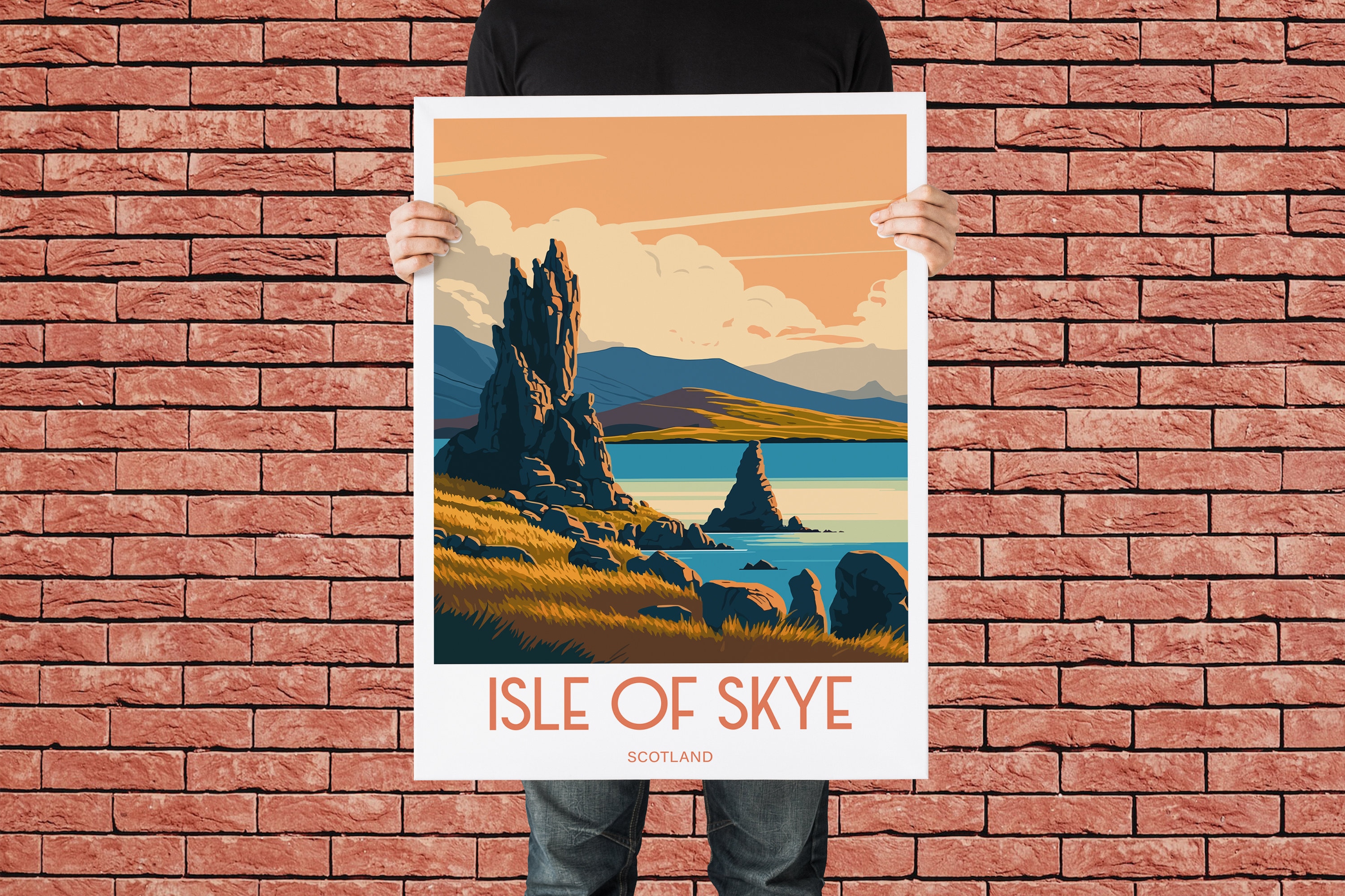 Isle of Skye Travel Poster for Isle of Skye Birthday Gift for - Etsy UK