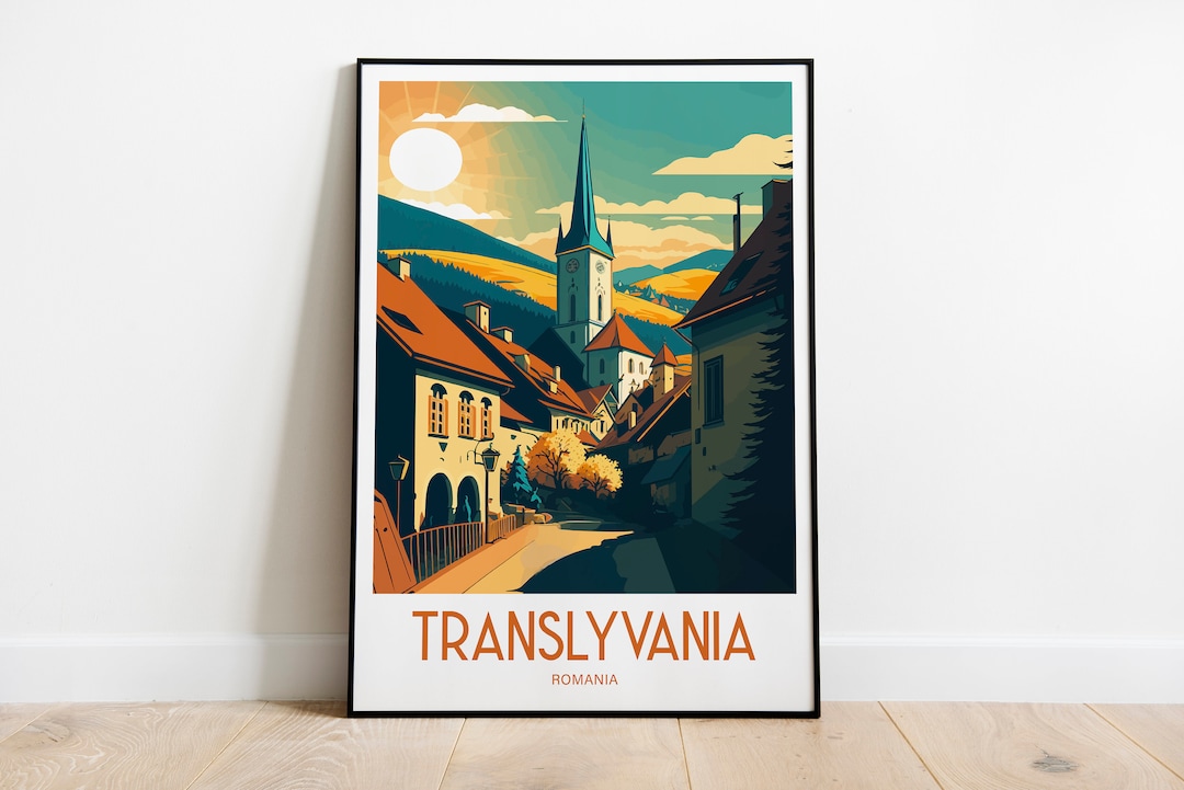 Transylvania Travel Print Wall Art Transylvania Romania Wall Hanging ...