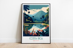 Costa Rica Travel Poster Art Print Travel Poster Sizes: inches 8x10 ...