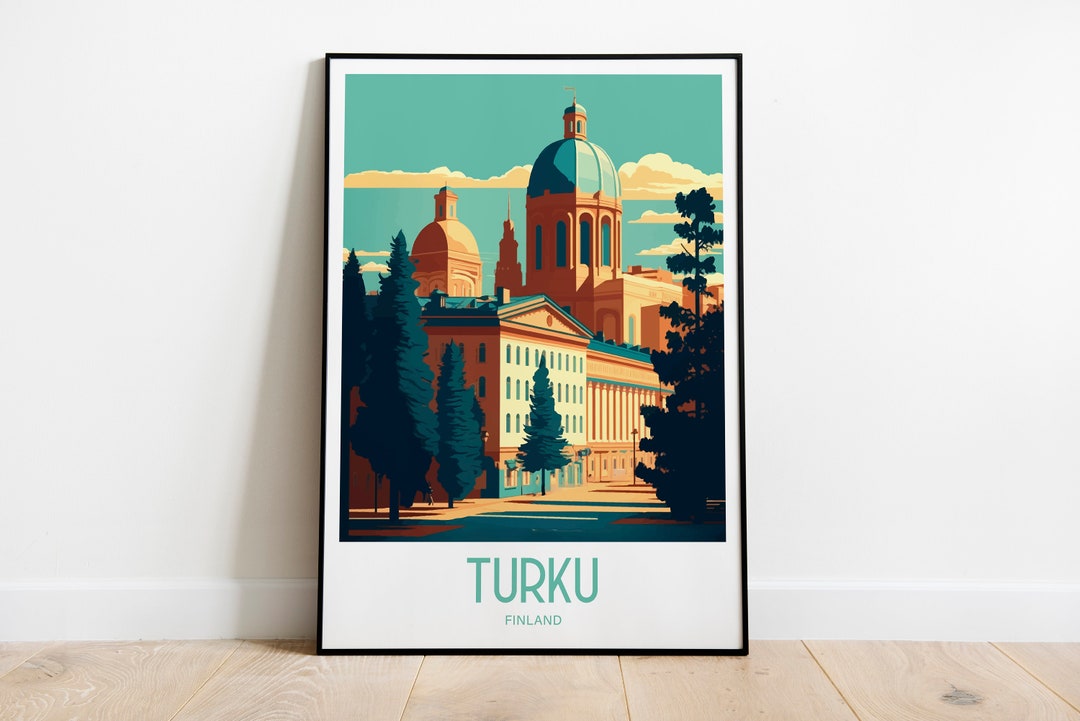 Turku Travel Print Wall Art Turku Finland Wall Hanging Home Decoration ...