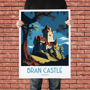 Bran Castle Travel Print Wall Art Bran Castle Romania Wall Hanging Home ...