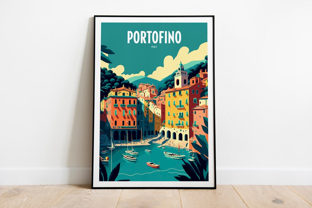 Portofino | Portofino Poster | Portofino Print | Italian Riviera ...