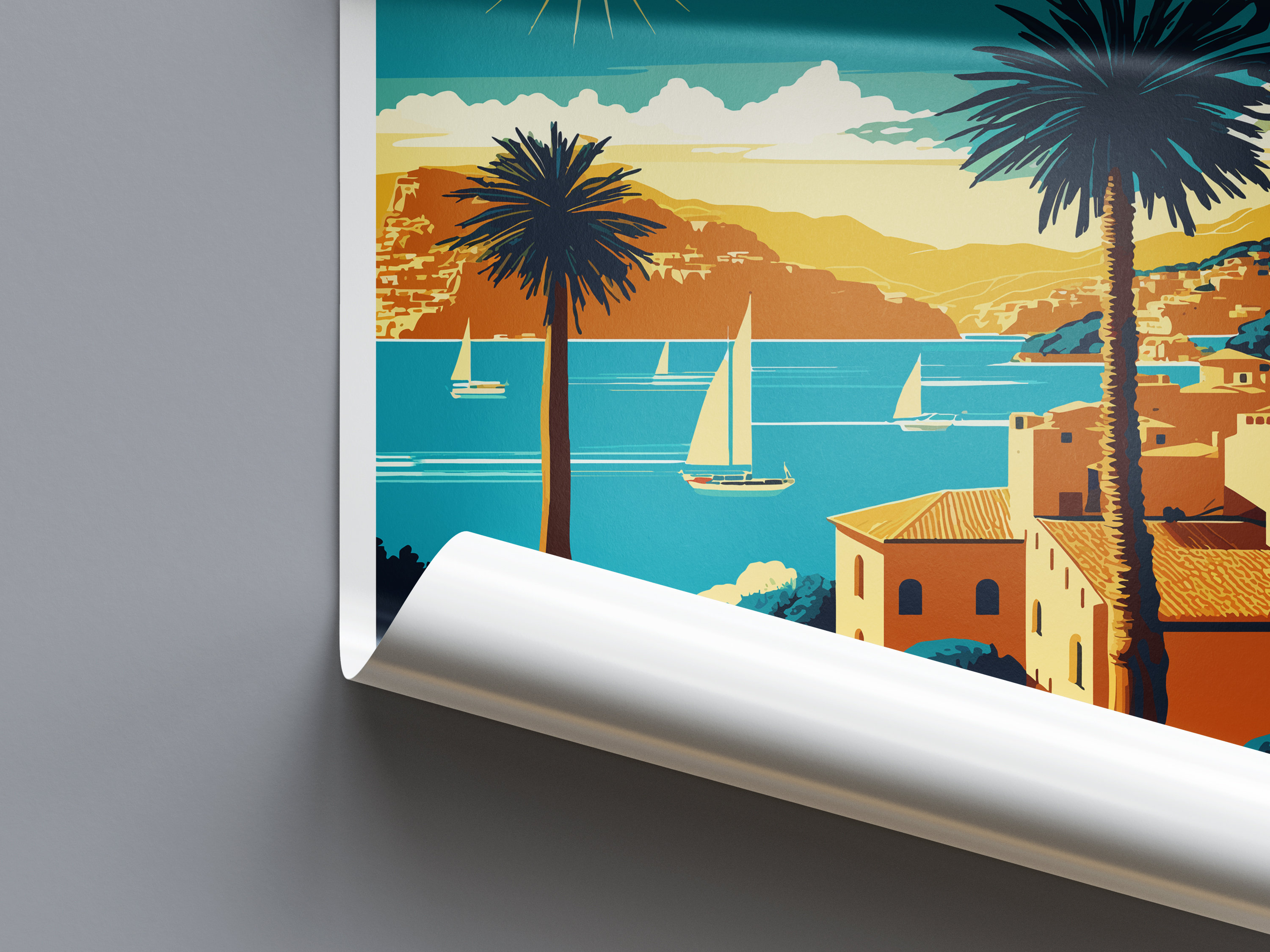 Majorca Travel Print Wall Art Majorca Wall Hanging Home Decoration ...